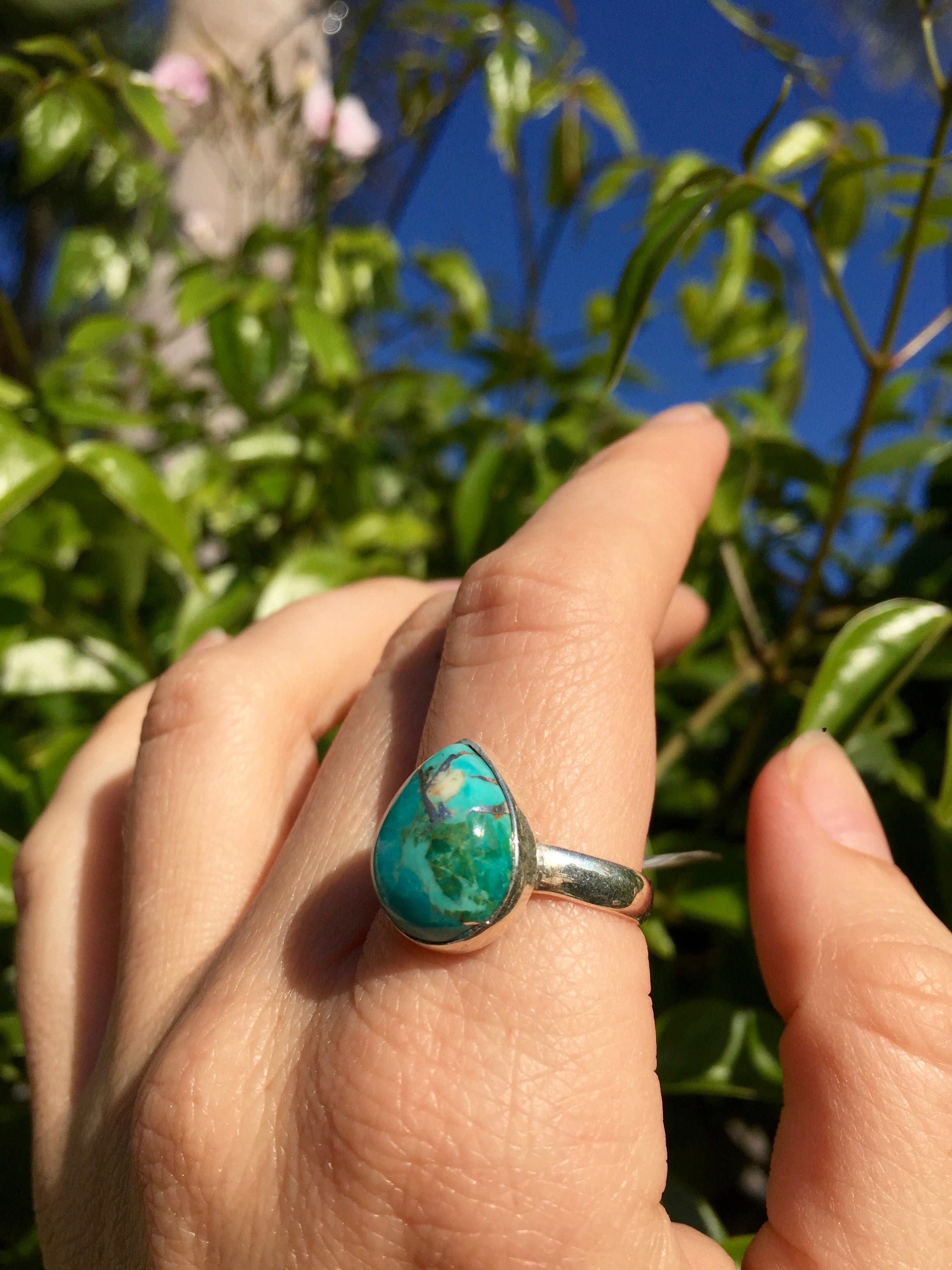 Silver & Turquoise Calm Ring – gypSea dreams